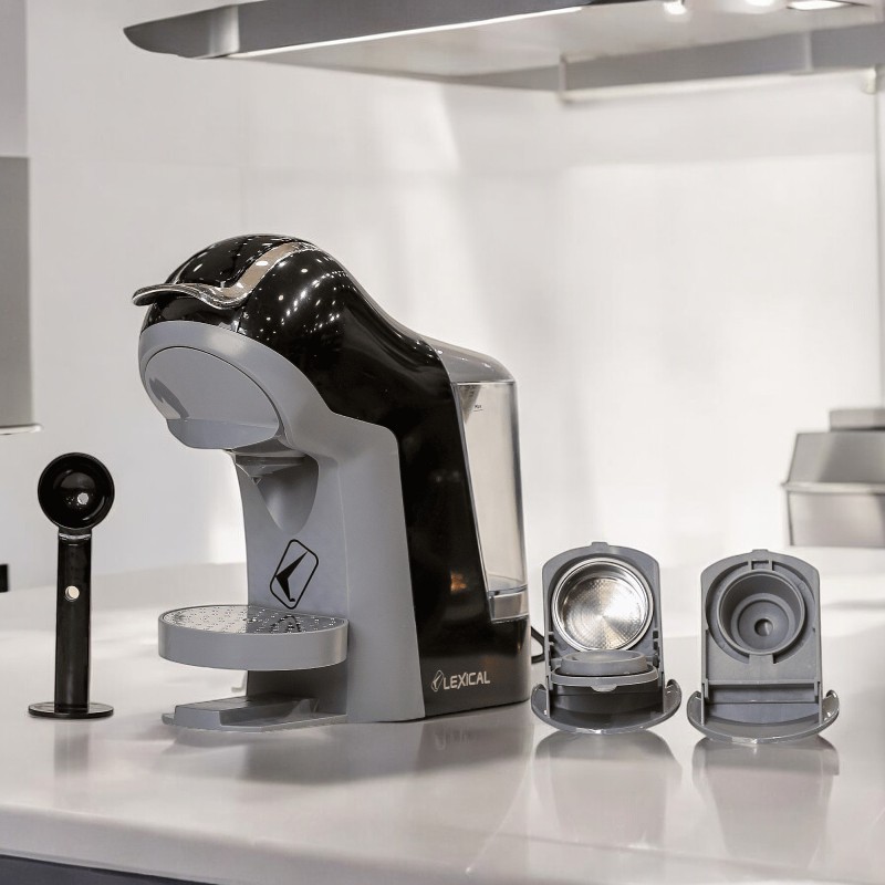 Machine a Café avec Capsule 3en1 Lexical 1400W - Gris | DOKANI