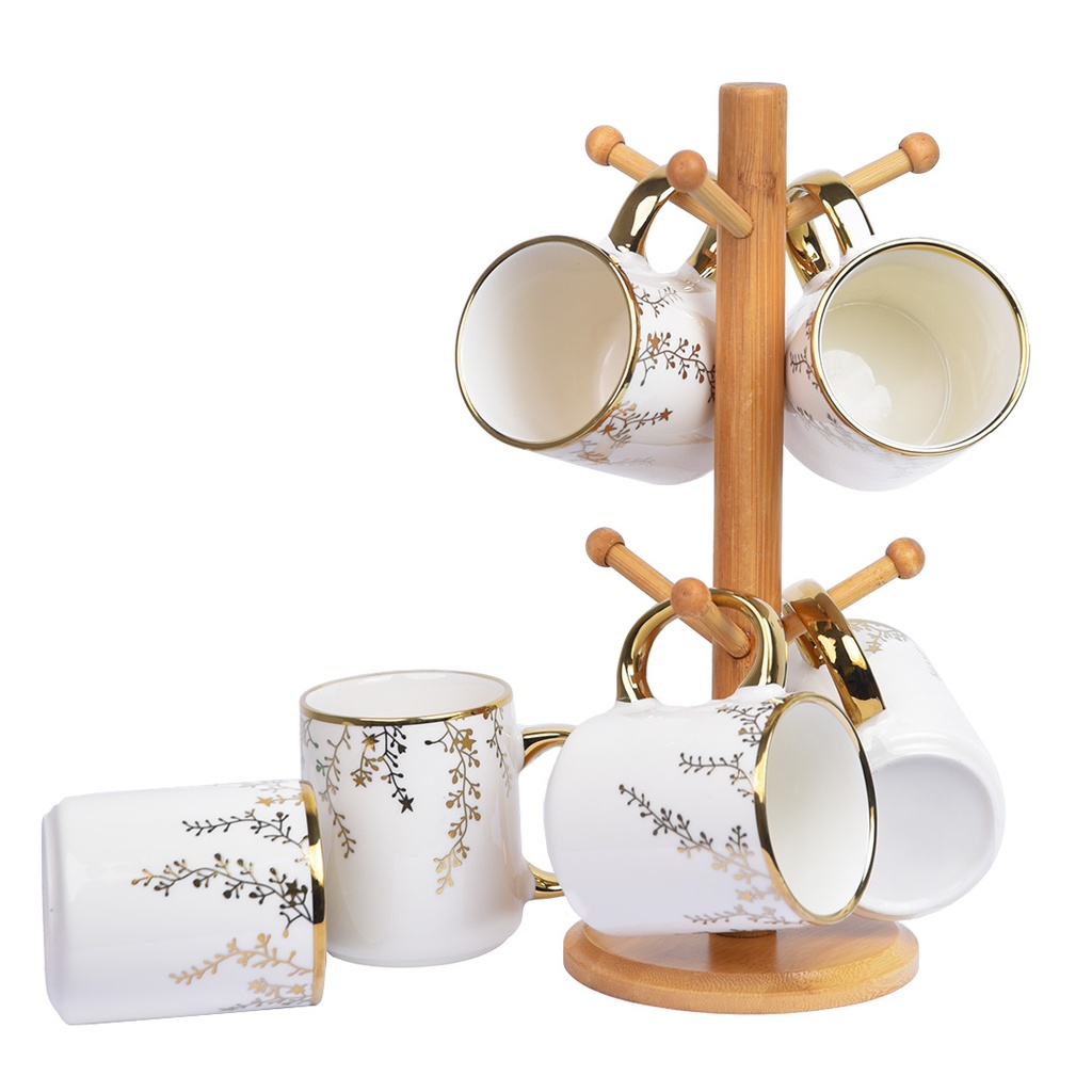 Service a Café au Lait En porcelaine 7 Pièces | DOKANI