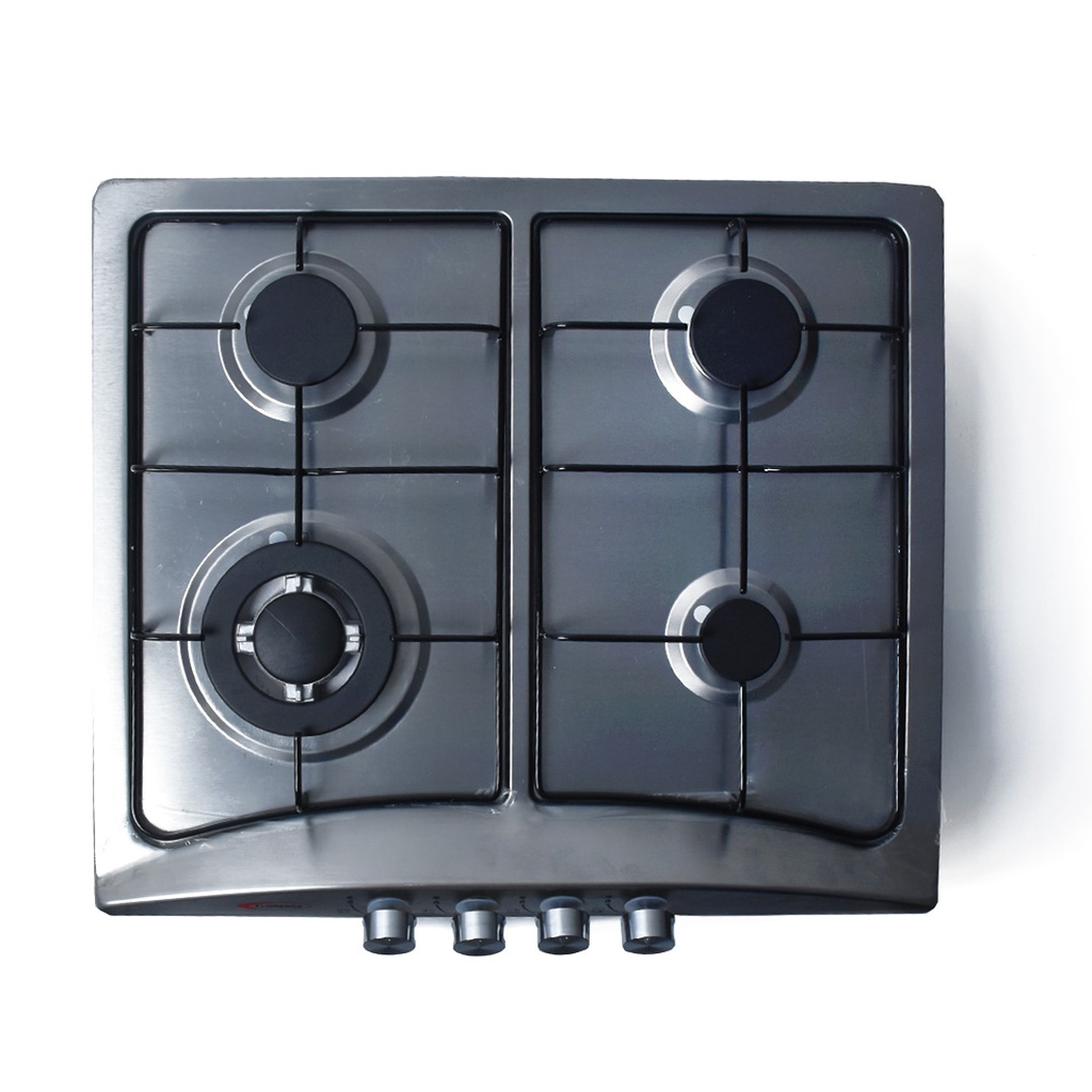 Plaque De Cuisson à Gaz 4 Feux FLORENCE Inox | DOKANI